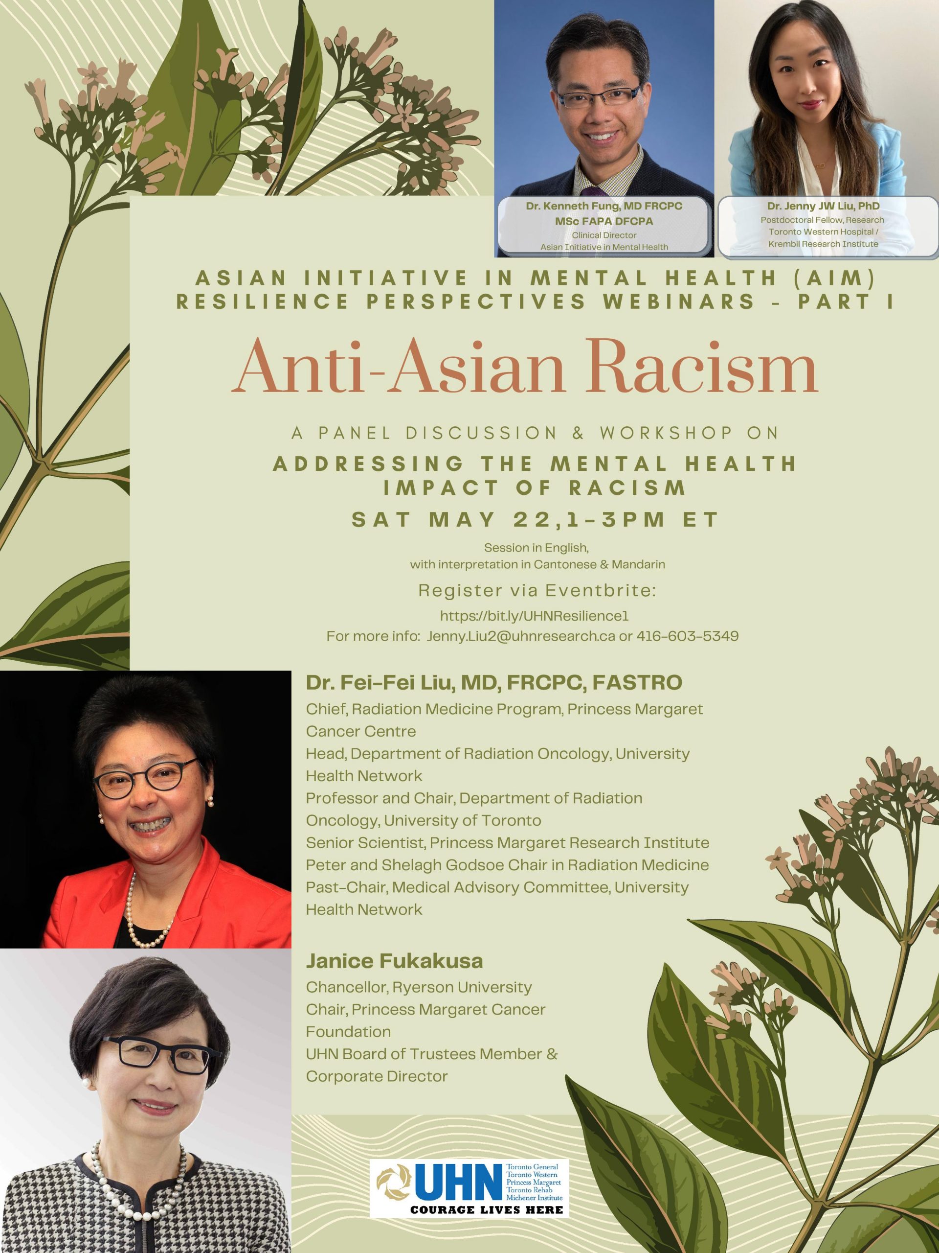 Asian Initiative in Mental Health (AIM)-Resilience Perspective Webinar ...