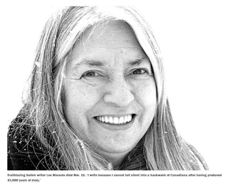 To Honour Lee Maracle’s Life, Read Indigenous Women - Project PROTECH